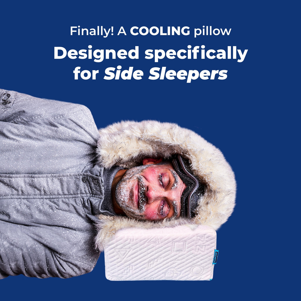 Ice Cube | Neck & Shoulder Pain Relief Memory Foam Cooling Pillow ...